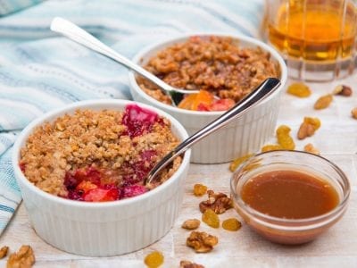Summer Fruit Crisp - FlavCity with Bobby Parrish