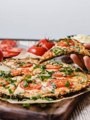 Broccoli Kale Pizza Crust Recipe - Crispy Keto Pizza Crust