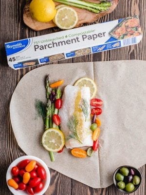 Grilled Cod In Parchment Paper With Veggies And Herbs - FlavCity