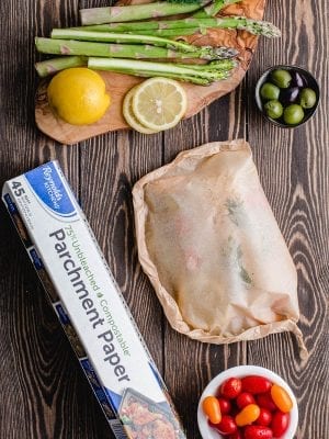 Grilled Cod In Parchment Paper With Veggies And Herbs - FlavCity